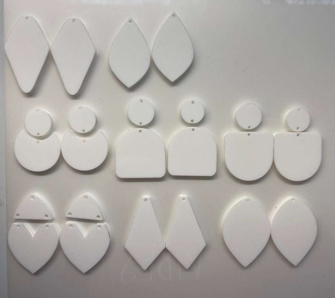Sublimation Blank Earrings- Cast Acrylic 390degrees for 100 Sec With ...