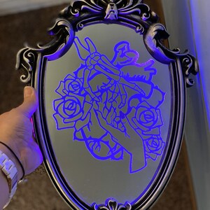 LED Lighted Mirror With Custom Designs - Etsy