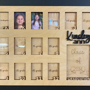School Days Picture Frame- Laser Cut Personalized - Etsy
