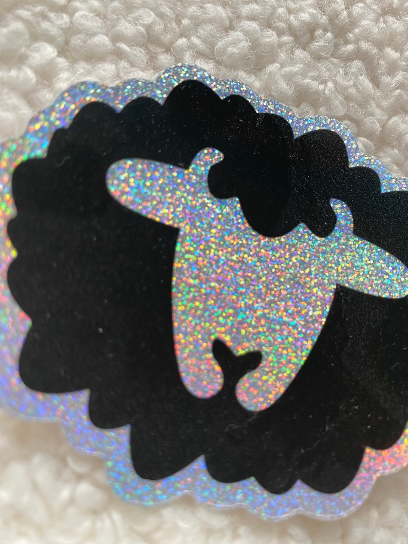 Black Sheep Laser Works Logo Sticker-black Sheep Sticker - Etsy