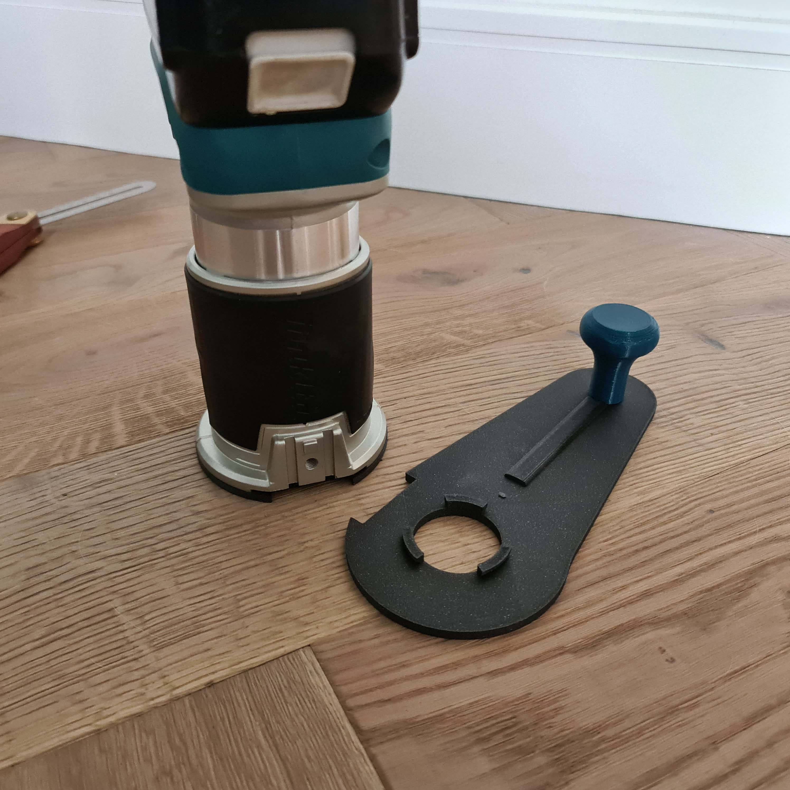 MAKITA Extended Router Base TWISTLOCK - for Makita DRT50Z, XTR01Z ...