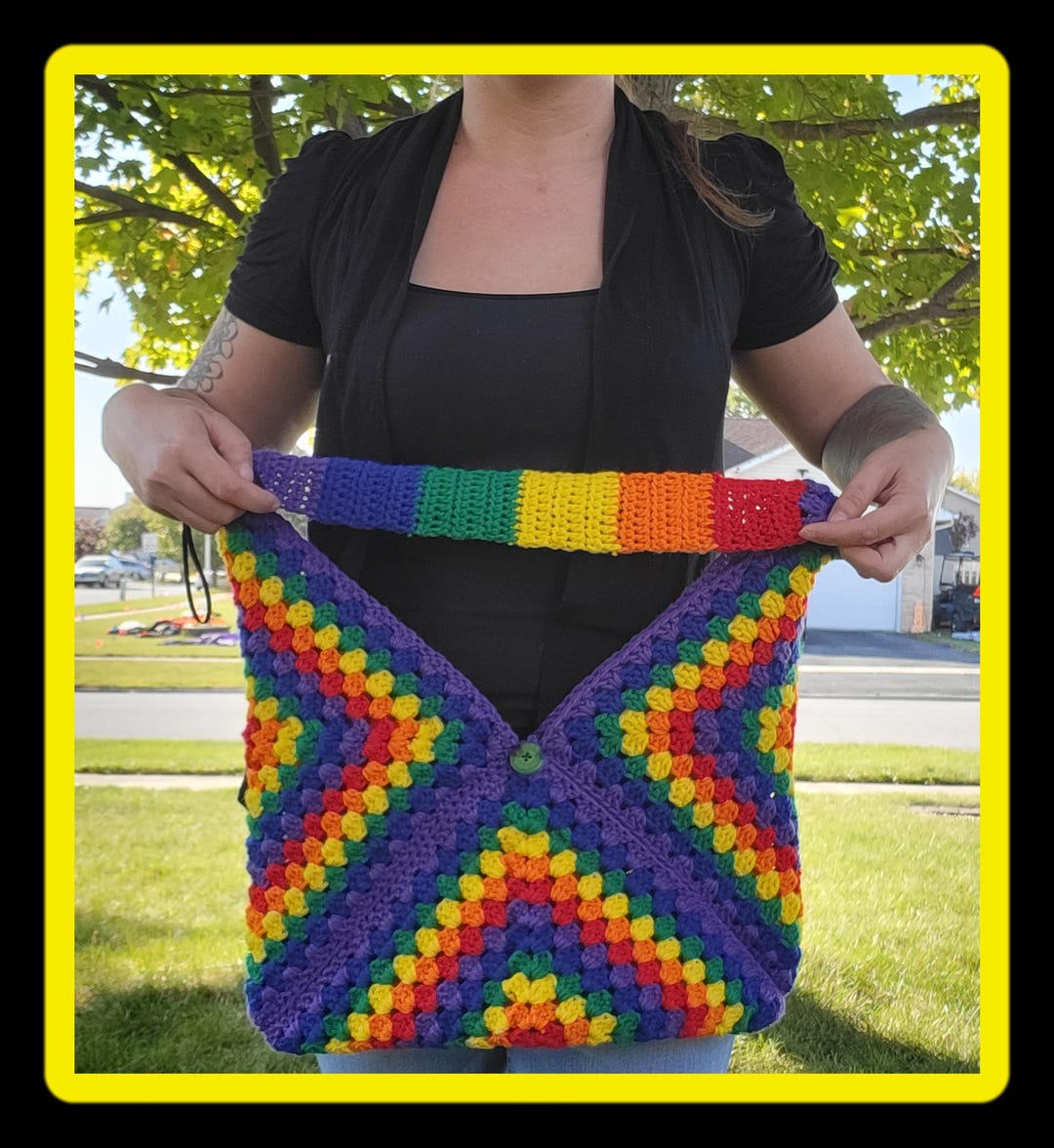 Boho Granny Square Bag - Etsy