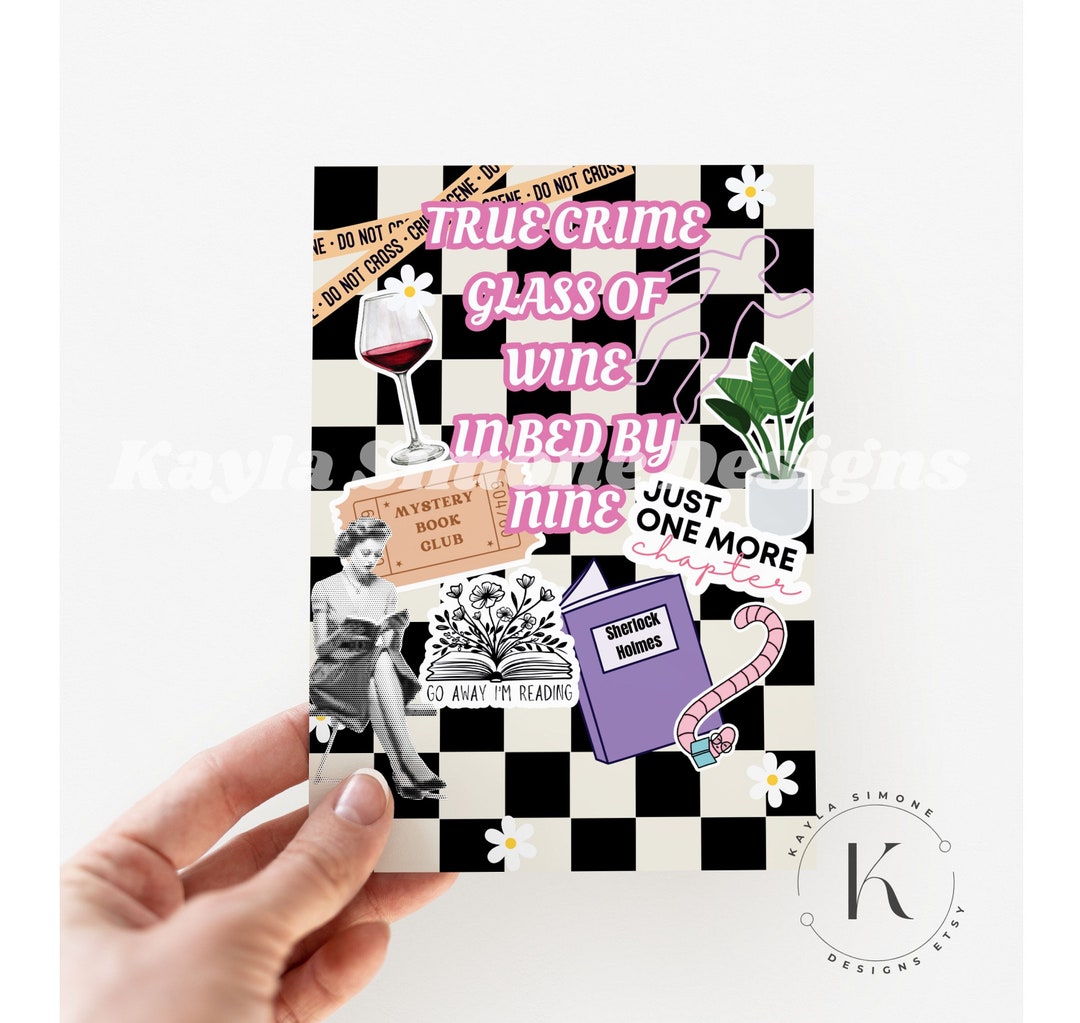 Kindle Insert for Clear Case Kindle Skin Girly True Crime Thriller ...