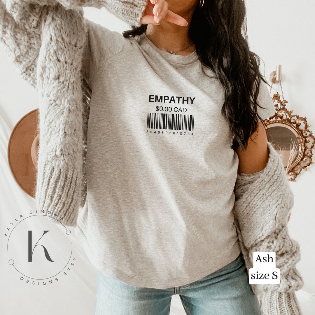 Kindness is Free Custom Trendy Graphic T Shirt Kindness Barcode Shirt ...