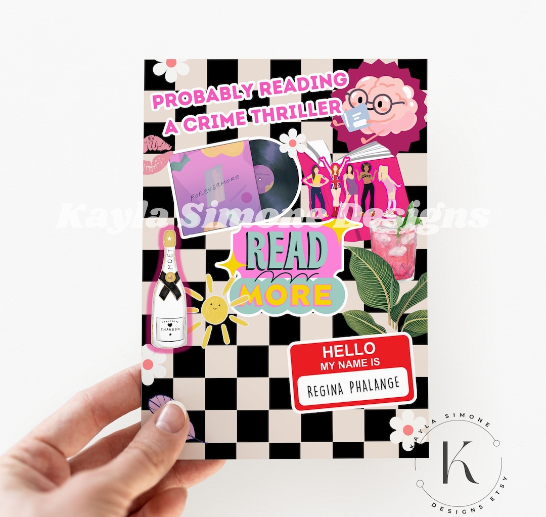 Kindle Insert for Clear Case Kindle Skin Girly Crime Thriller Kindle ...