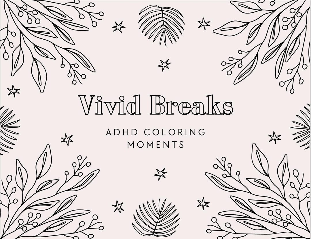 Adhd Coloring Pages, Printable Adhd Coloring Sheets, Coloring Pages for ...