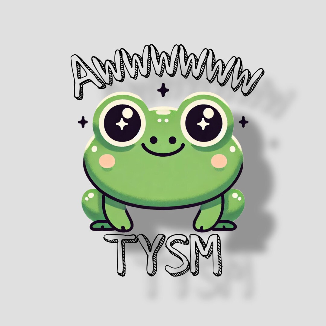 Aw Tysm Sticker - Etsy