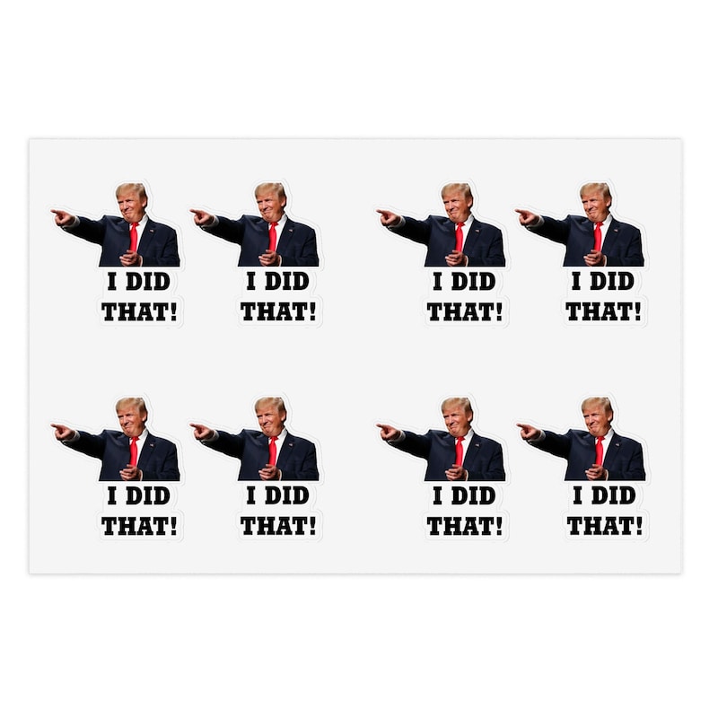 Trump I Did It Sticker - Etsy