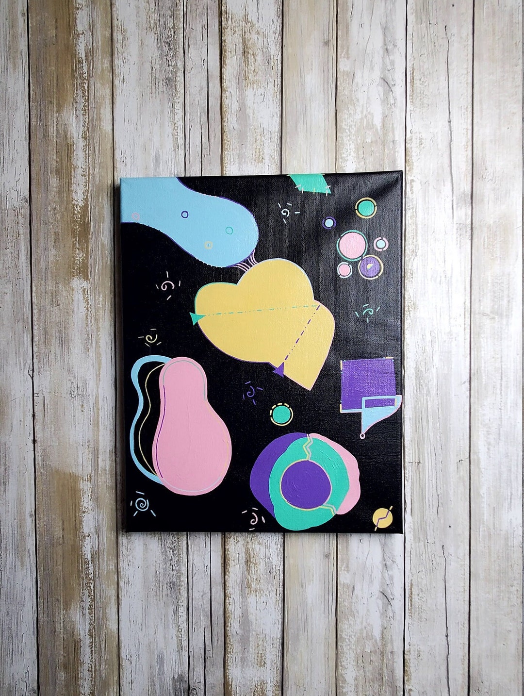 Colorful Pastel 90s Style Pop Painting - Etsy
