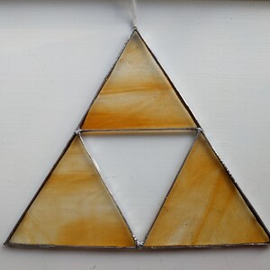 Handmade "the Legend of Zelda Triforce" Stained Glass Suncatcher - Etsy