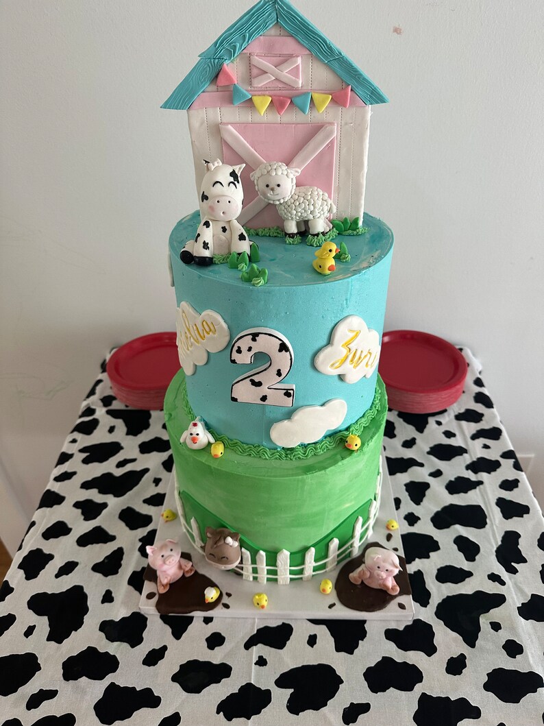 Farm Cake Toppers - Etsy