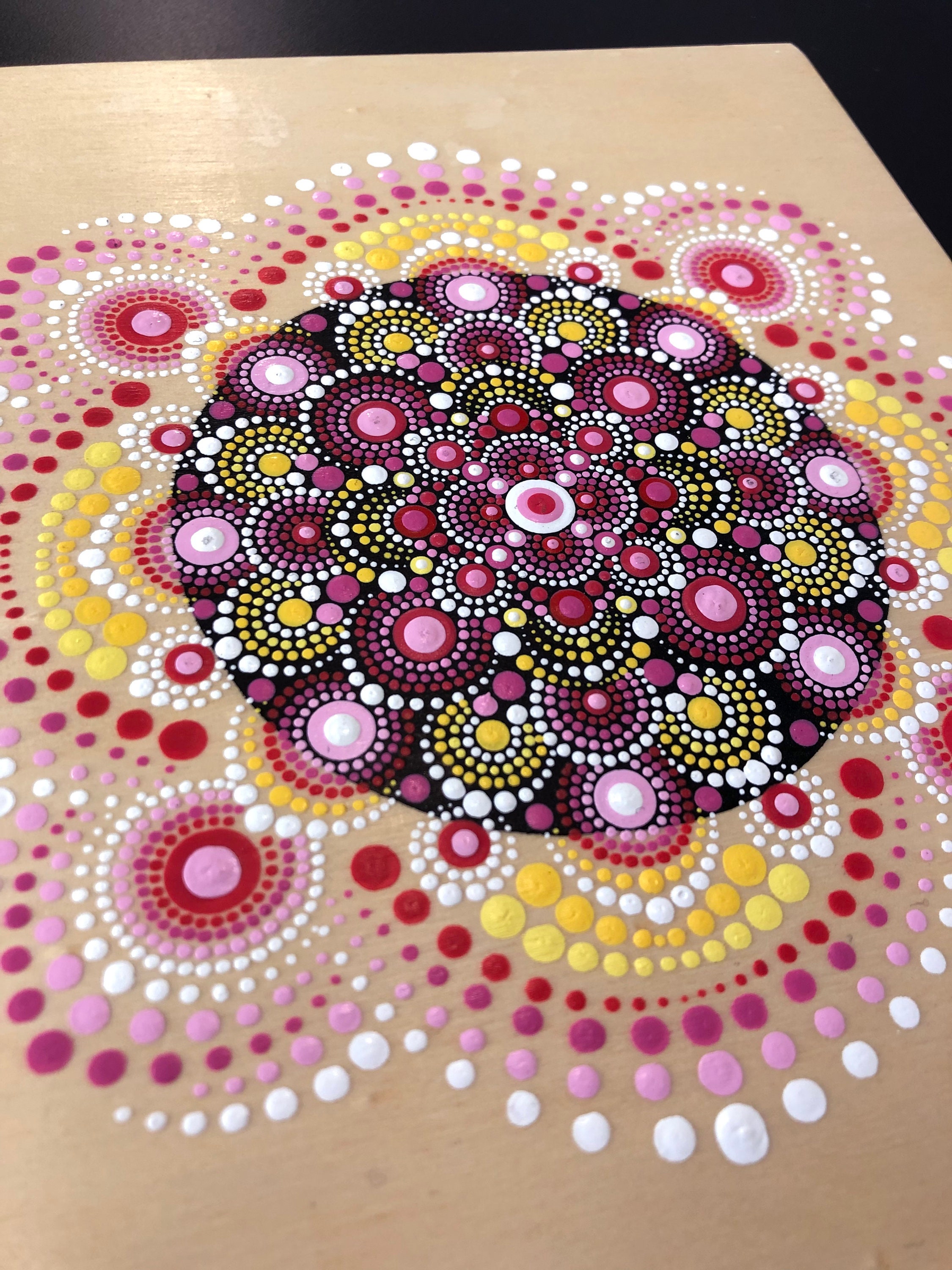 MANUKA Canvas Dot Painting Mandala Dot Mandala Painting - Etsy Canada