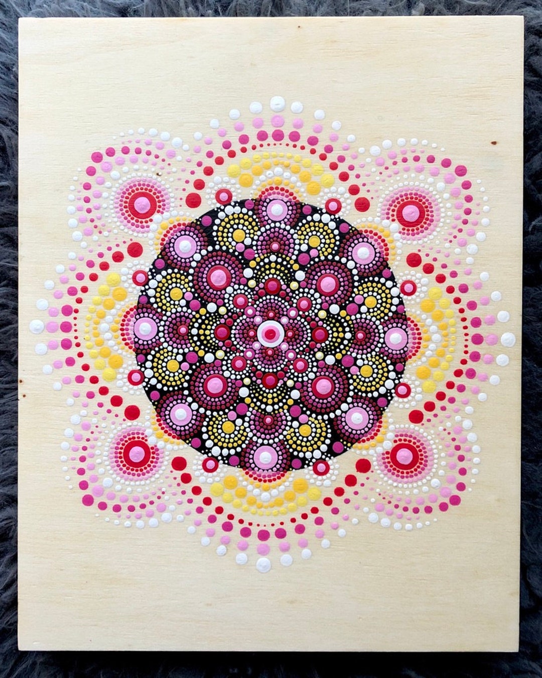MANUKA Canvas Dot Painting Mandala Dot Mandala Painting - Etsy Canada
