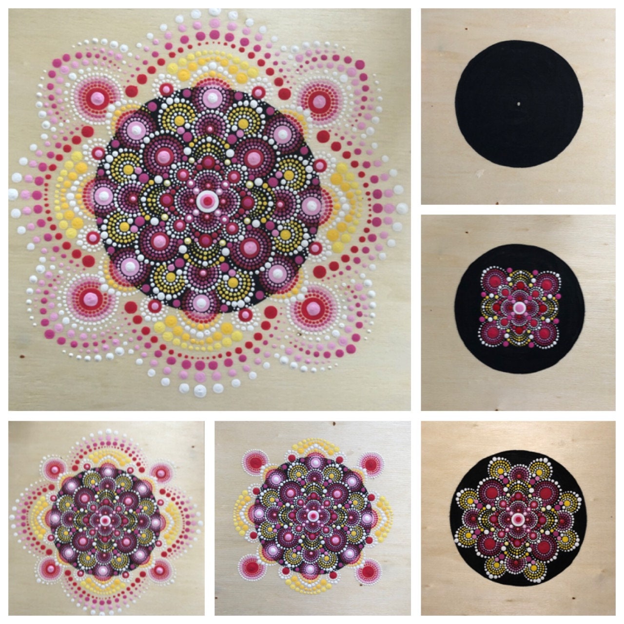 MANUKA Canvas Dot Painting Mandala Dot Mandala Painting - Etsy Canada