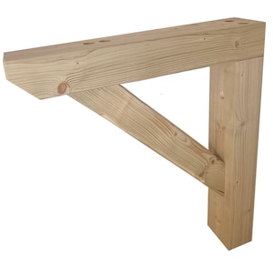 Single Premium Heavy Duty ELITE Timber Wooden Porch Gallows Brackets ...
