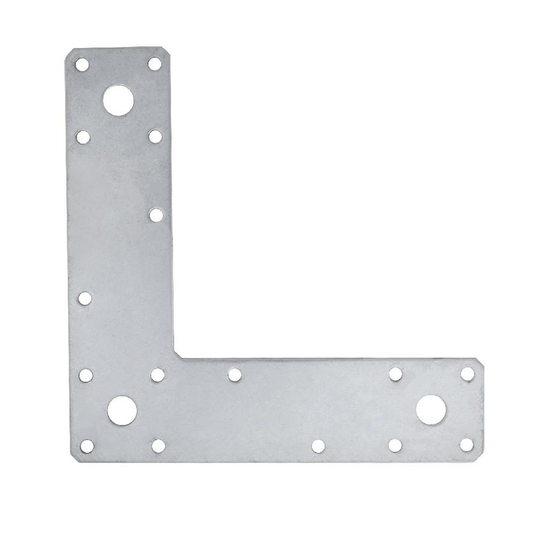 Heavy Duty Galvanised Flat Corner Plate L Shape 90 Degree Right Angle ...