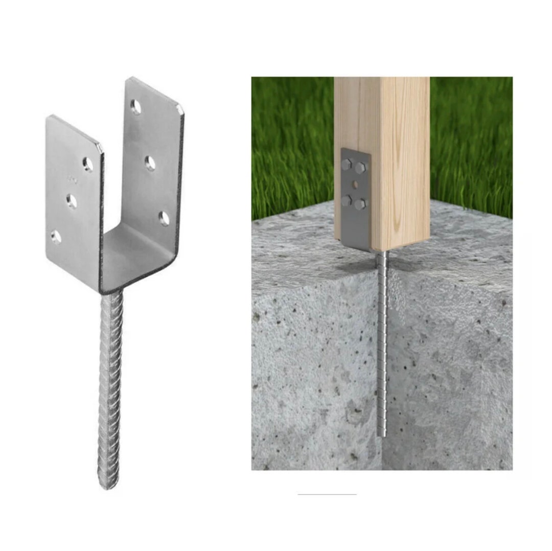 Galvanised Concrete in U Shape Pergola Post Support 40mm Depth - Etsy