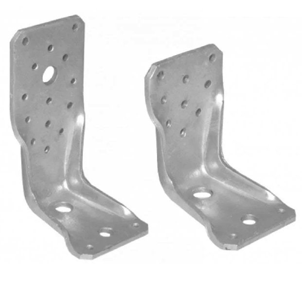 Heavy Duty 4mm Thick Galvanised Angle Bracket Concrete to Timber ...