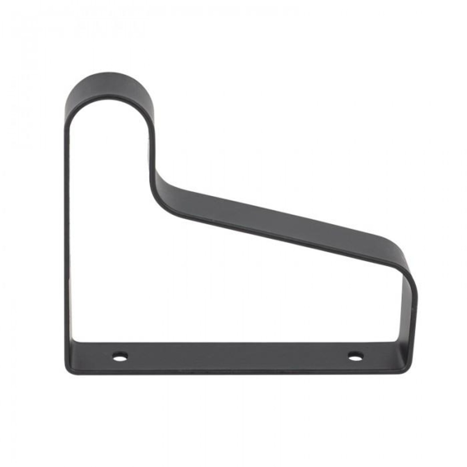Single Black Powder Coated Wall Mounted Shelf Bracket | Industrial ...