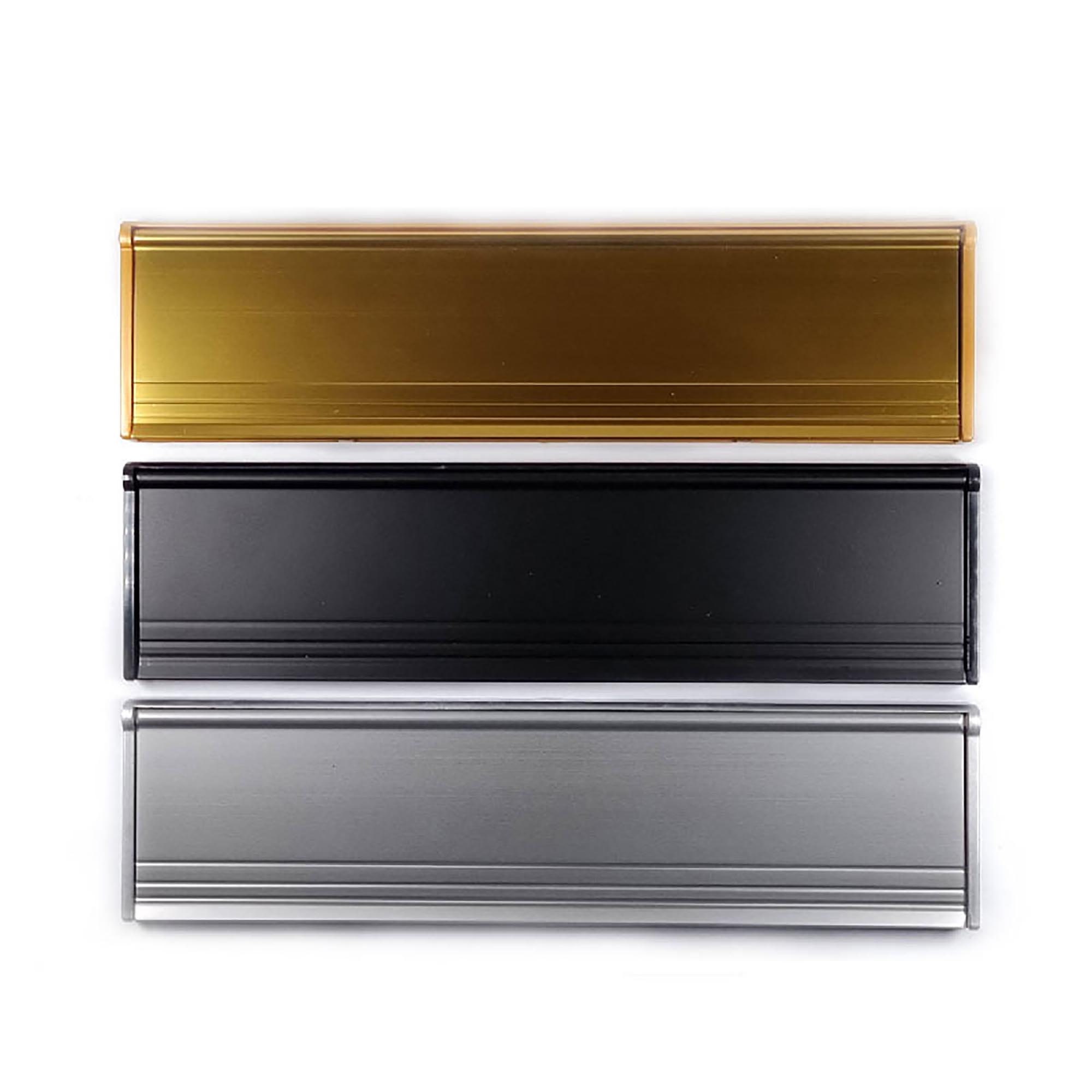 Aluminium Letter Box Plate Postal Flap Cover Internal PVC Wooden Door ...