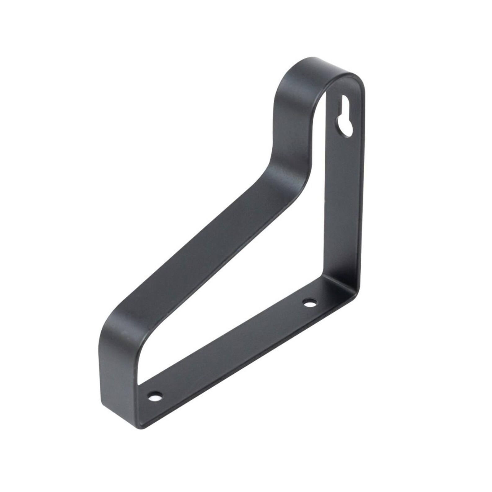 Single Black Powder Coated Wall Mounted Shelf Bracket | Industrial ...