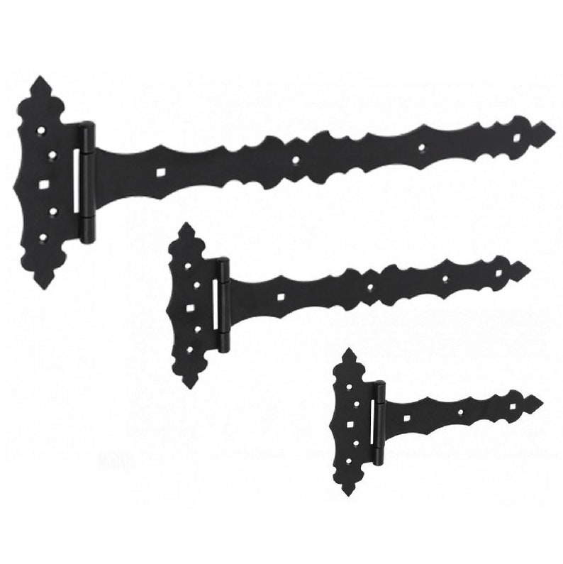 Heavy Duty Single Black Ornamental Decorative Gate Hinges Door Hinge Shed Hinge - Etsy