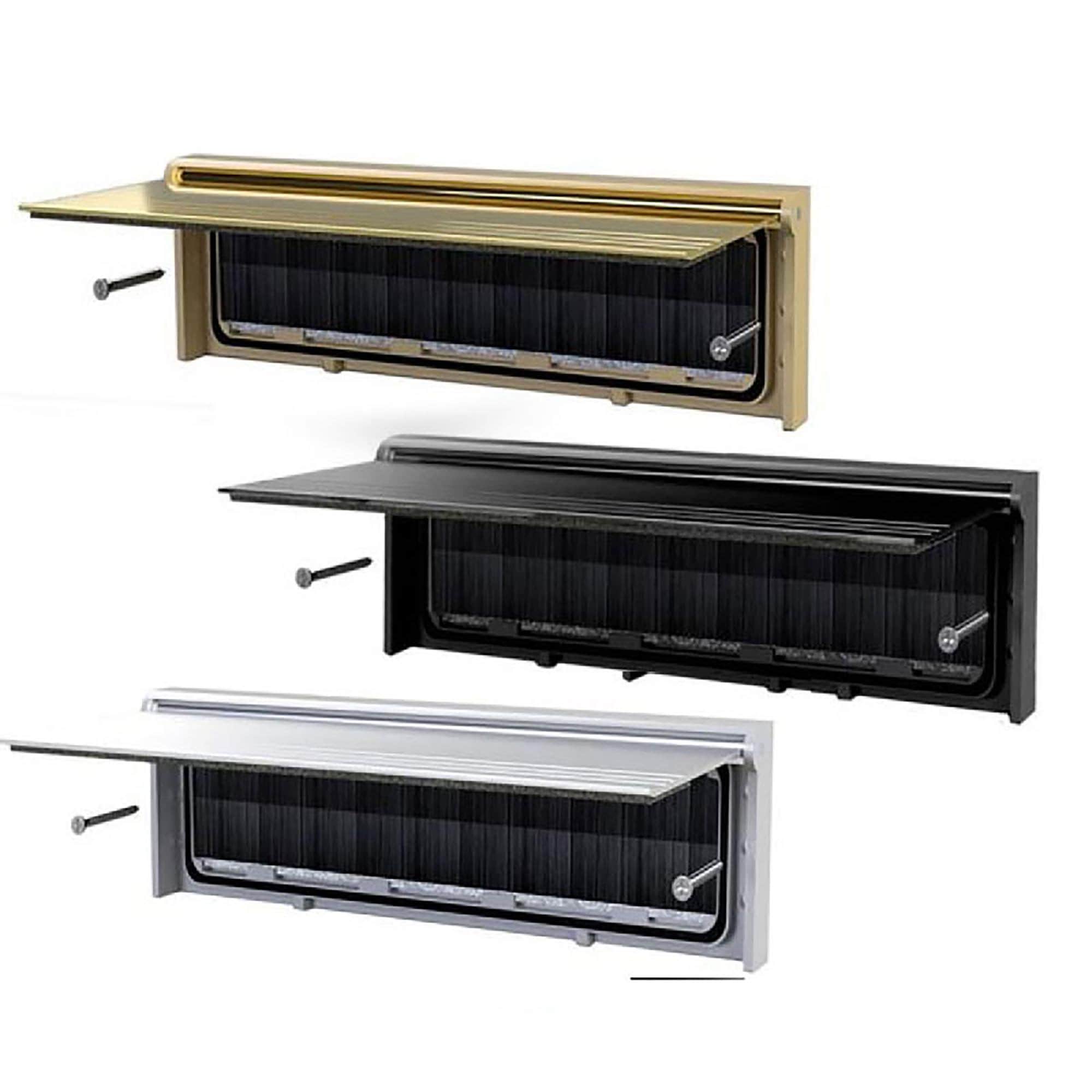 Aluminium Letter Box Plate Postal Flap Cover Internal PVC Wooden Door ...