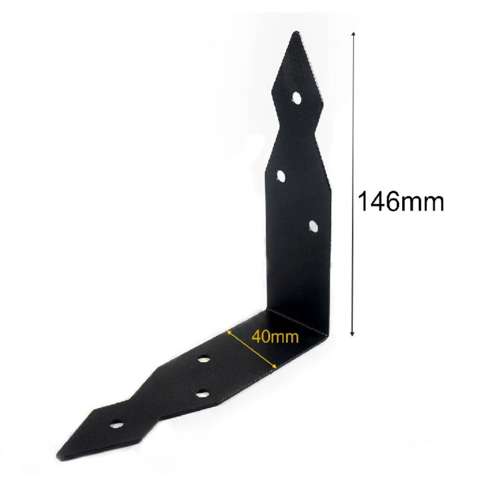 Black Decorative Right Angle Bracket L Shape Corner Repair Brace - Etsy