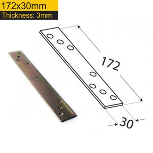 Heavy Duty Yellow Galvanised Flat Connecting Jointing Mending Plate ...
