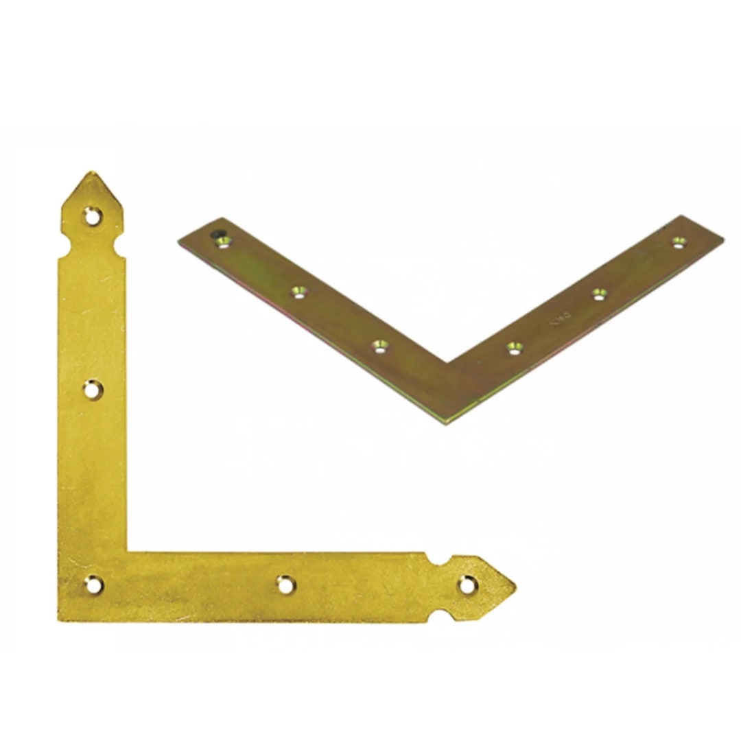 Single Heavy Duty Flat Corner Bracket Repair Brace Mending Plate L ...