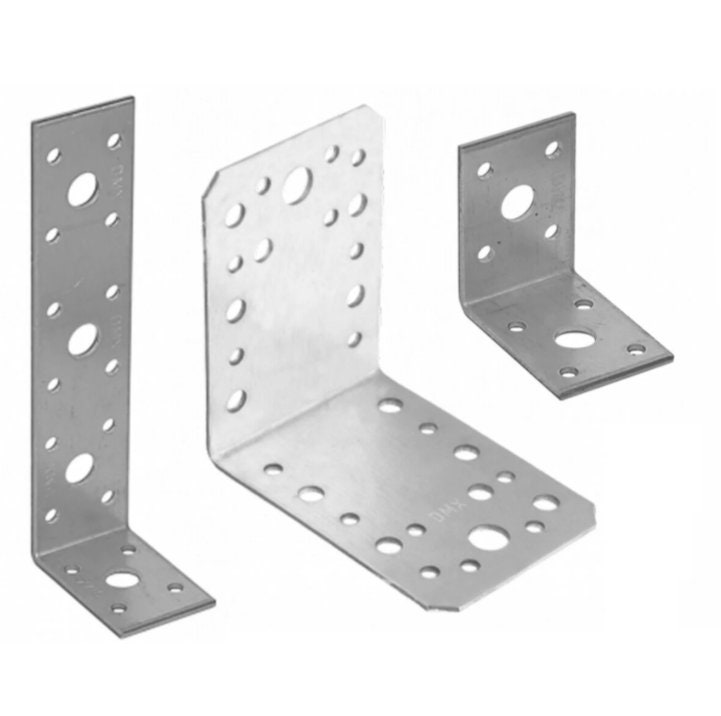 Heavy Duty Galvanised 2.5mm Thick Angle Brackets L Shape Corner Braces ...