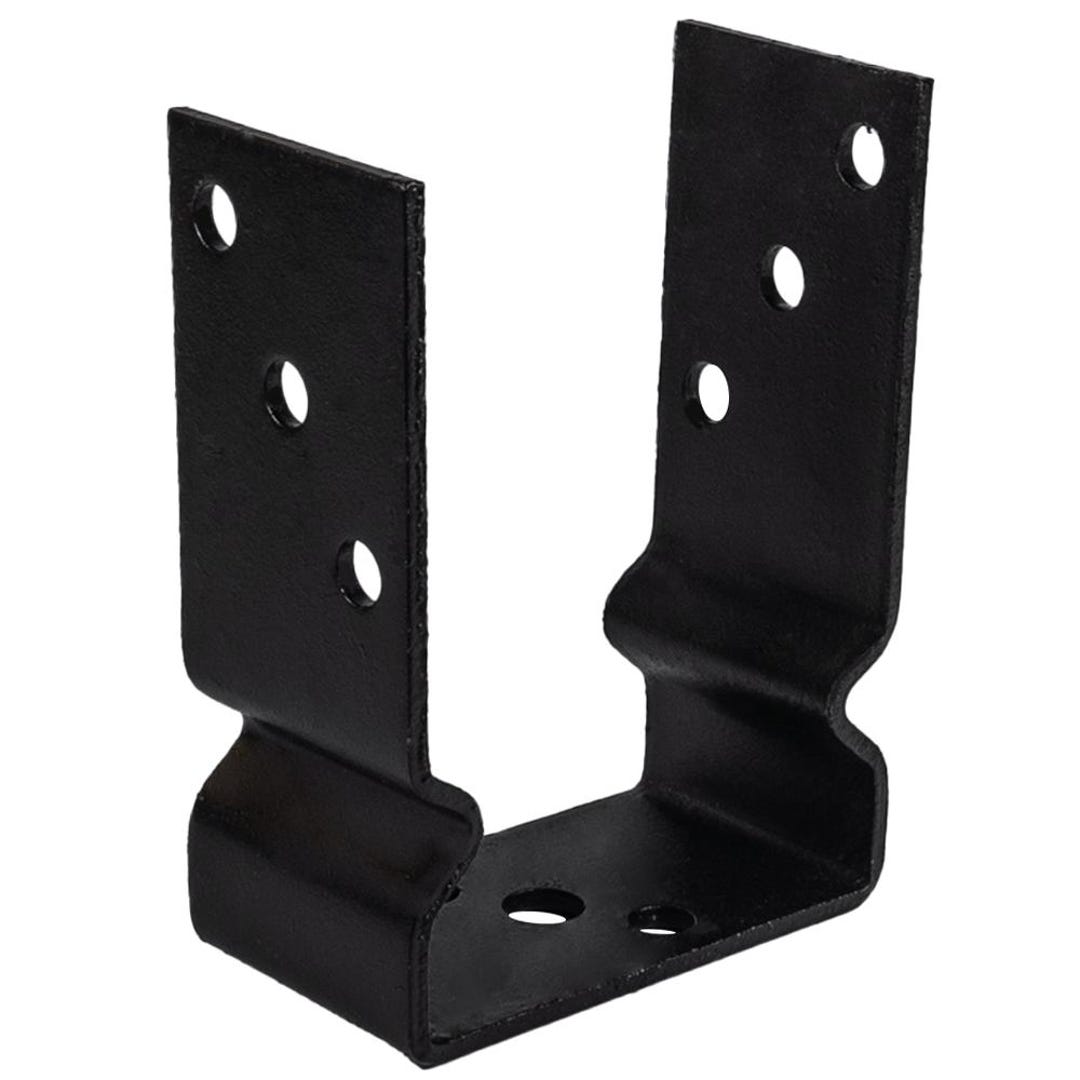 Heavy Duty Black Bolt Down Pergola Post Support - Black Bolt Down Post ...