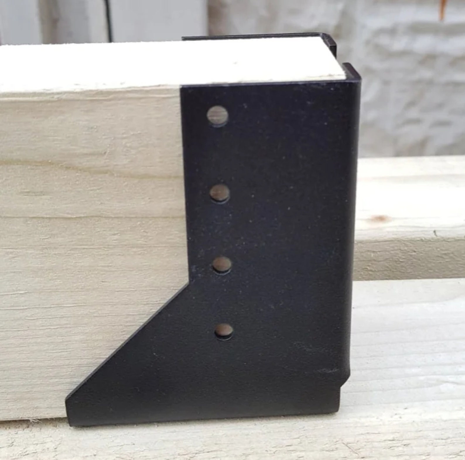 Heavy Duty Black Concealed Joist Hanger for Gazebo Pergola Carport ...