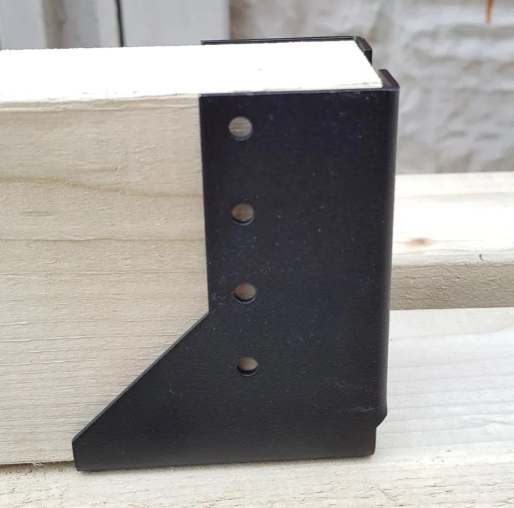 Heavy Duty Black Concealed Joist Hanger for Gazebo Pergola Carport ...