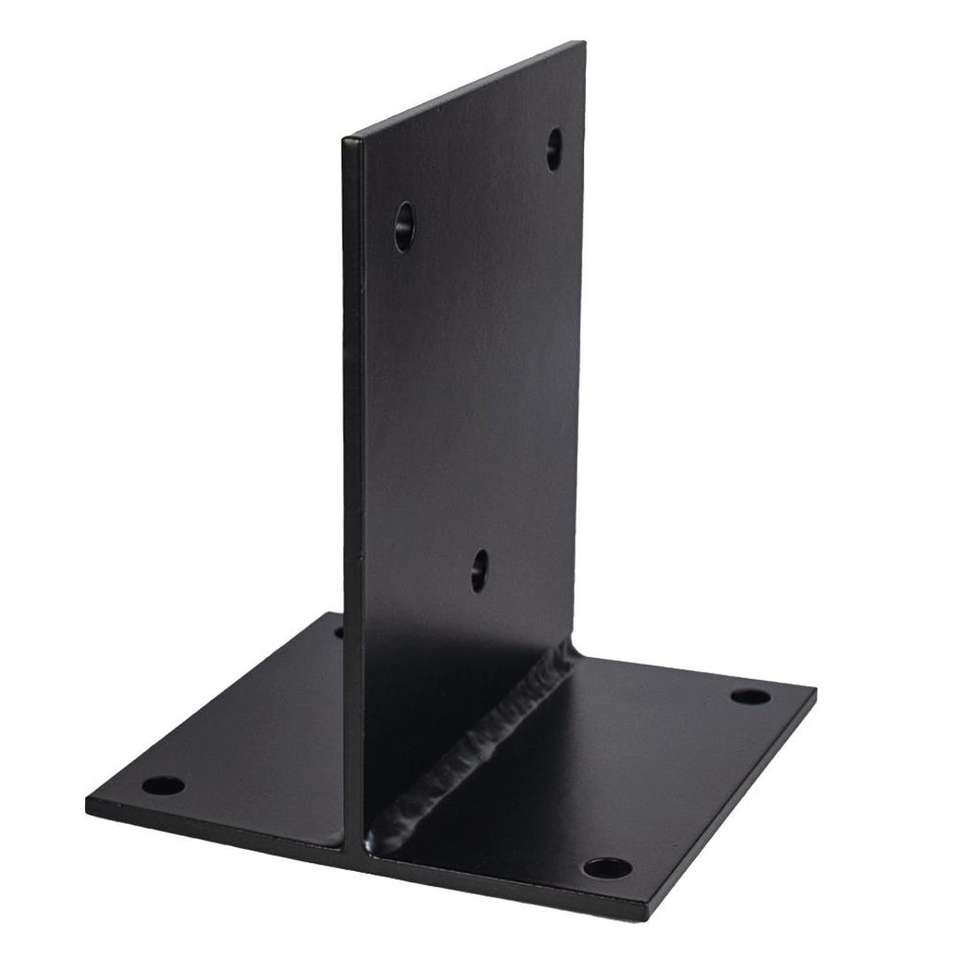 Heavy Duty Black Galvanised Internal Bolt Down Pergola Post Support ...