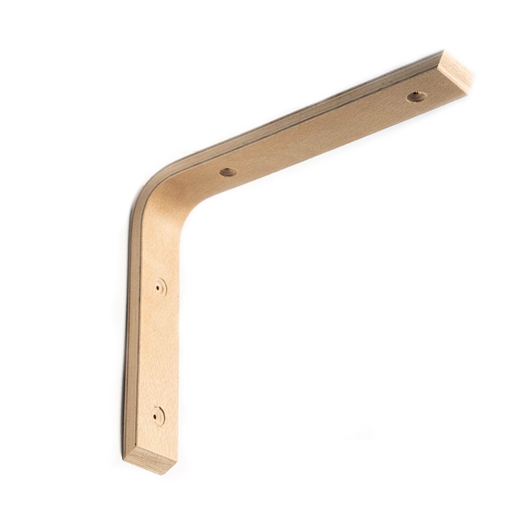 Single Heavy Duty Wooden Plywood Shelf Support Bracket Beech Timber ...