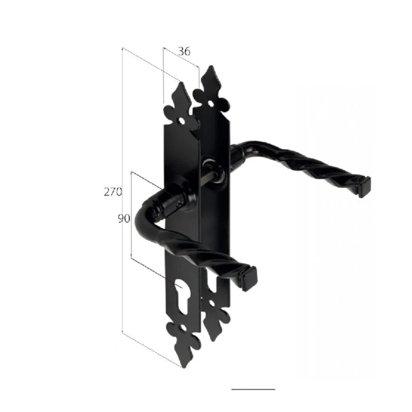 Black Handle Pack Rustic Vintage Decorative Door Handles - Etsy España