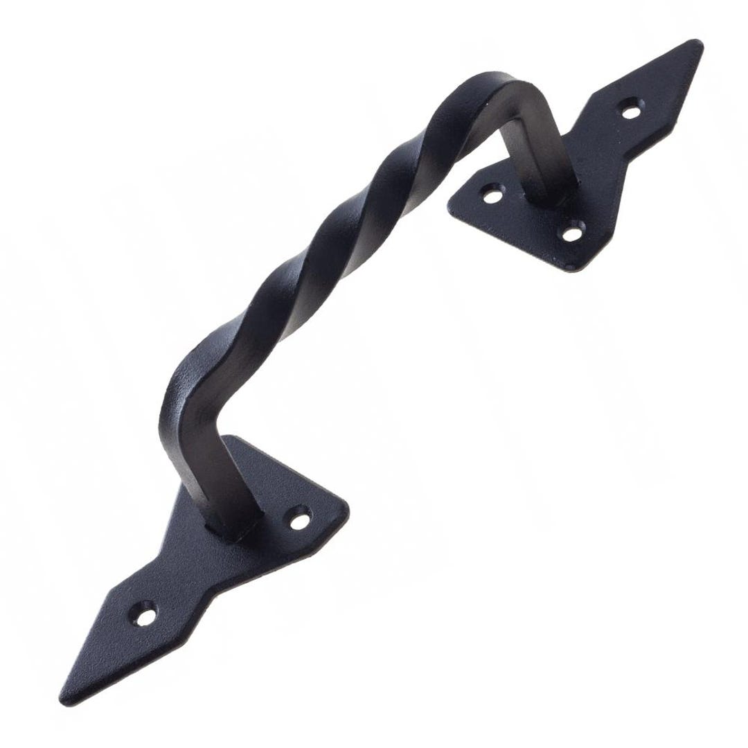 Heavy-duty Decorative Black Iron Garden Gate Pull Handle – Perfect for ...