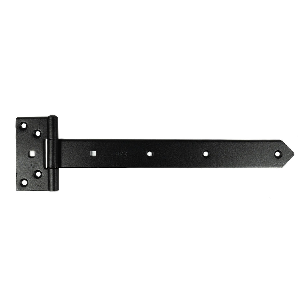Single Black Heavy Duty Tee Gate Hinges | Shed Door Hinges | Black ...