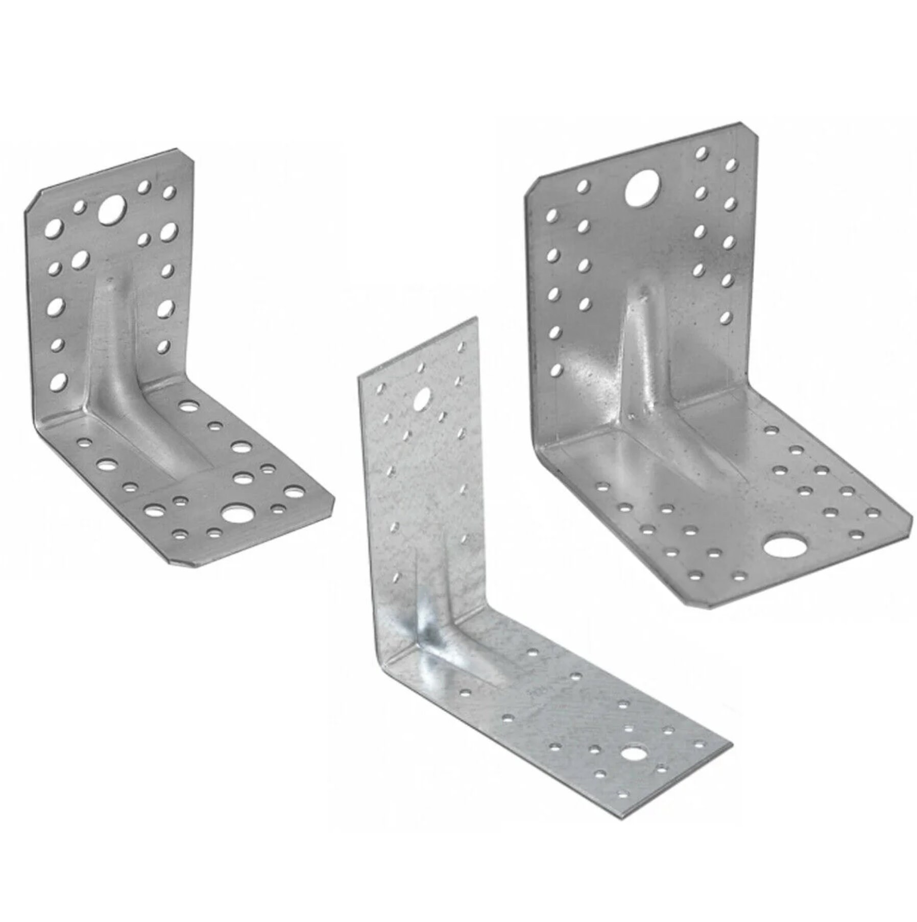 Heavy Duty Galvanised Reinforced Angle Brackets Corner Braces ...