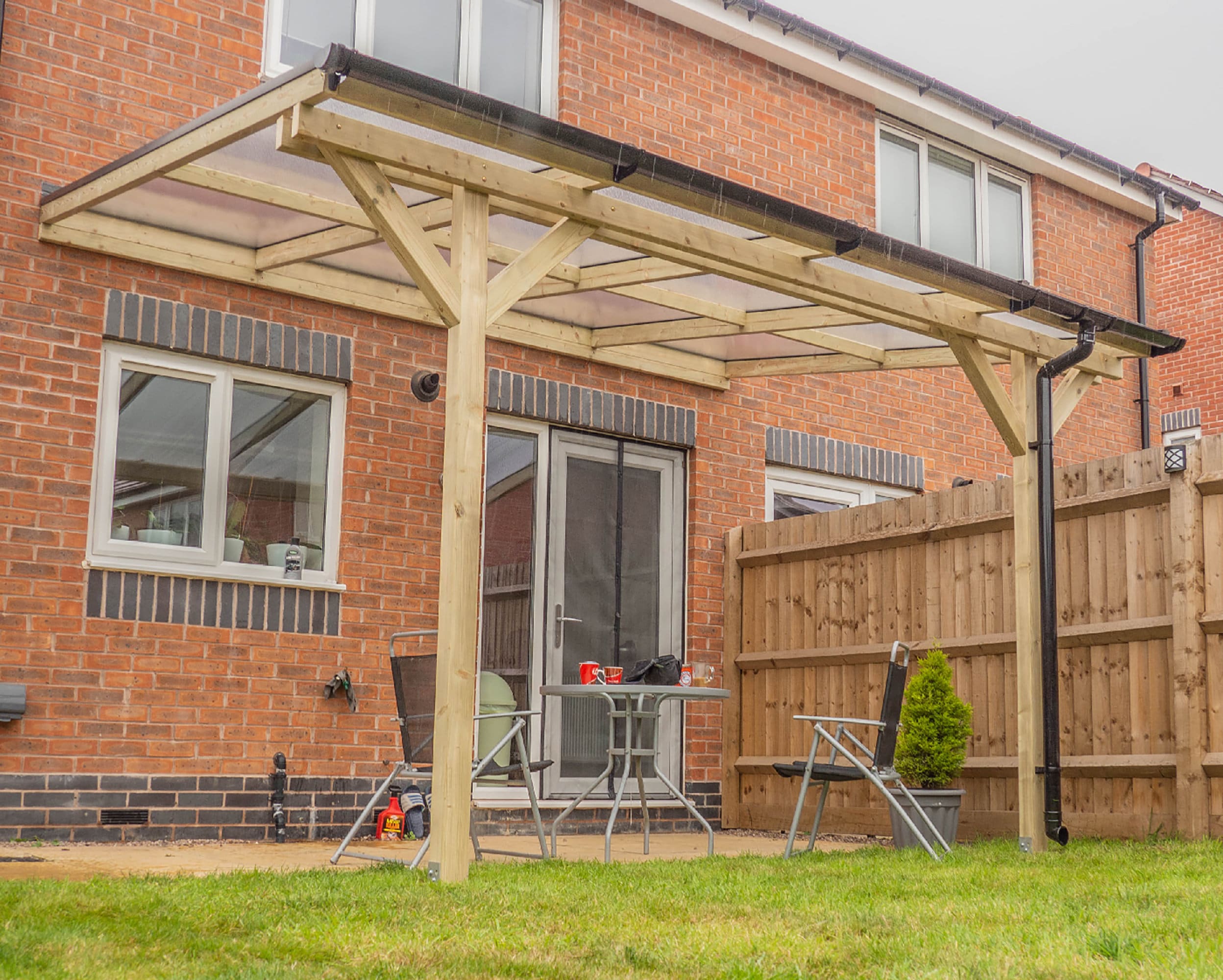 Lean-to Pergola Vista Complete Self-assembly Kit - Etsy