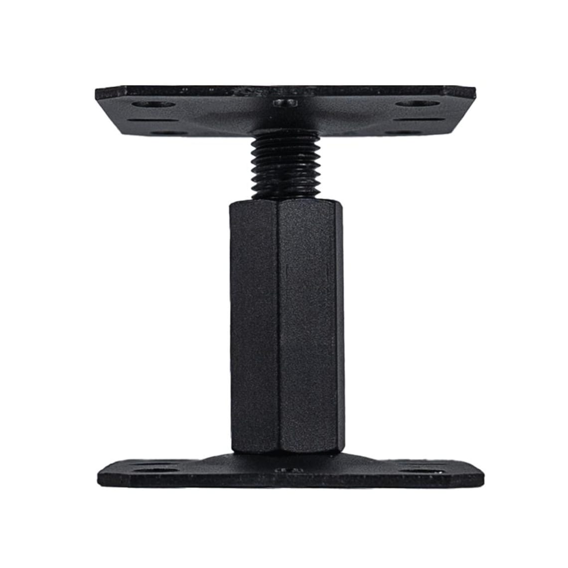 Black Height Adjustable Bolt Down Post Support Support | Adjustable ...