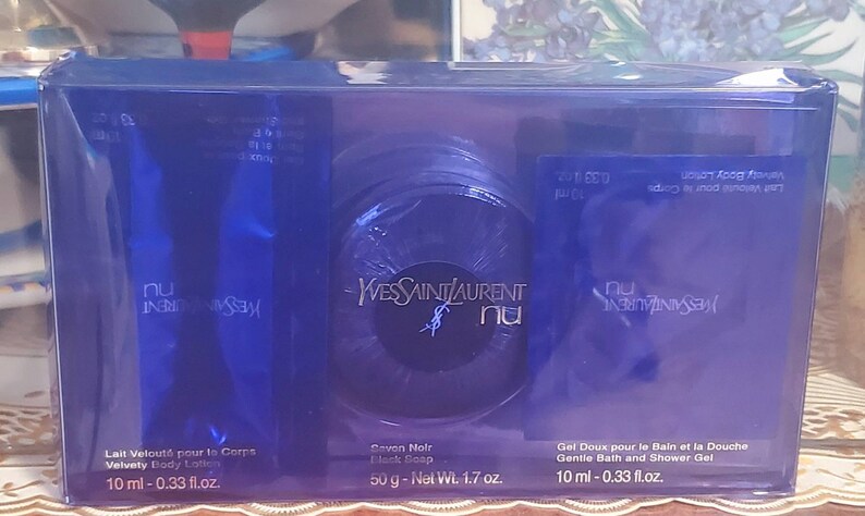 YSL Yves Saint Laurent Black Soap (50 G), Body Lotion & Shower Gel Set ...