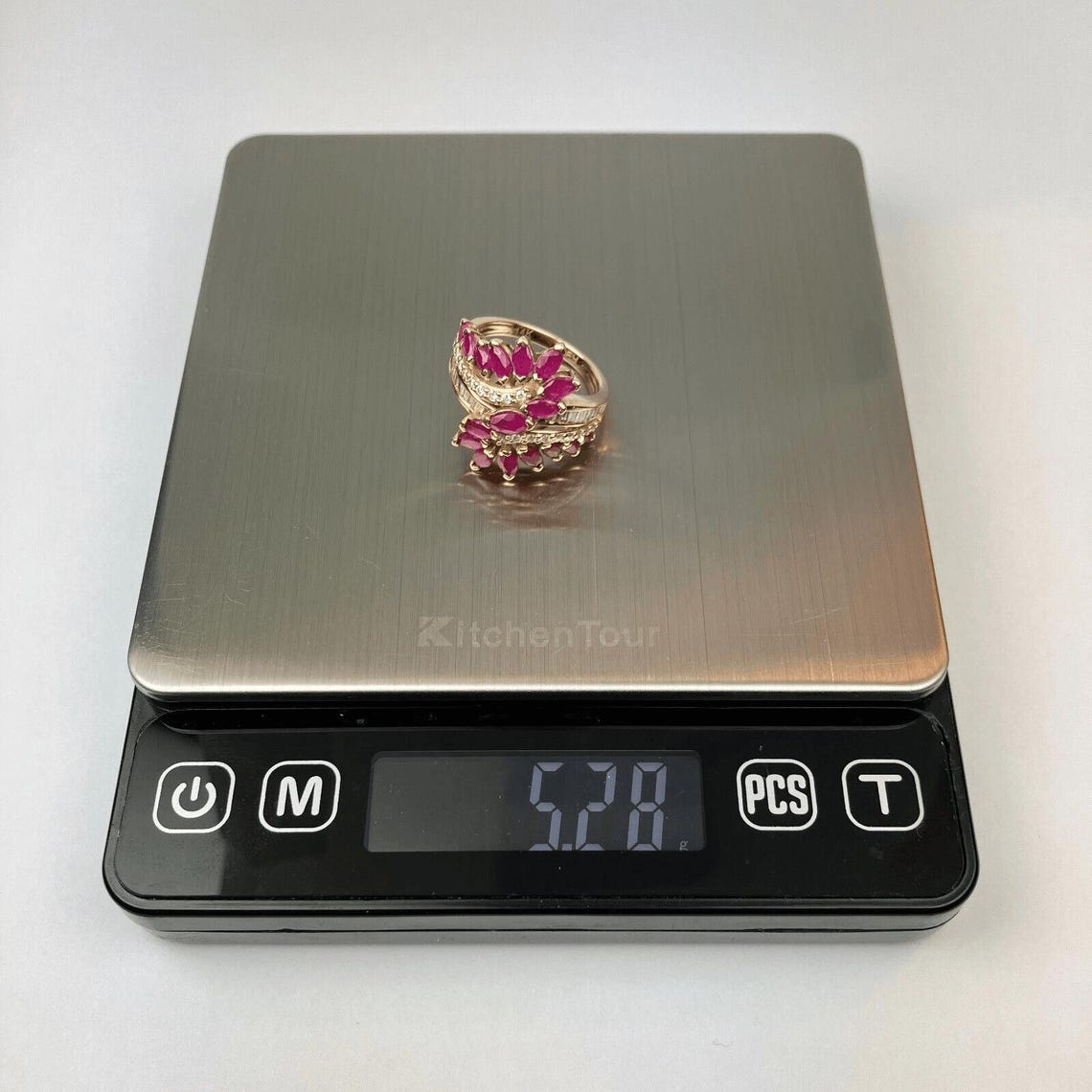 EFFY Ruby Royale 14k Marquise Ruby & Diamond Yellow Gold Ring Size 6.75 ...