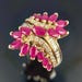 EFFY Ruby Royale 14k Marquise Ruby & Diamond Yellow Gold Ring Size 6.75 ...