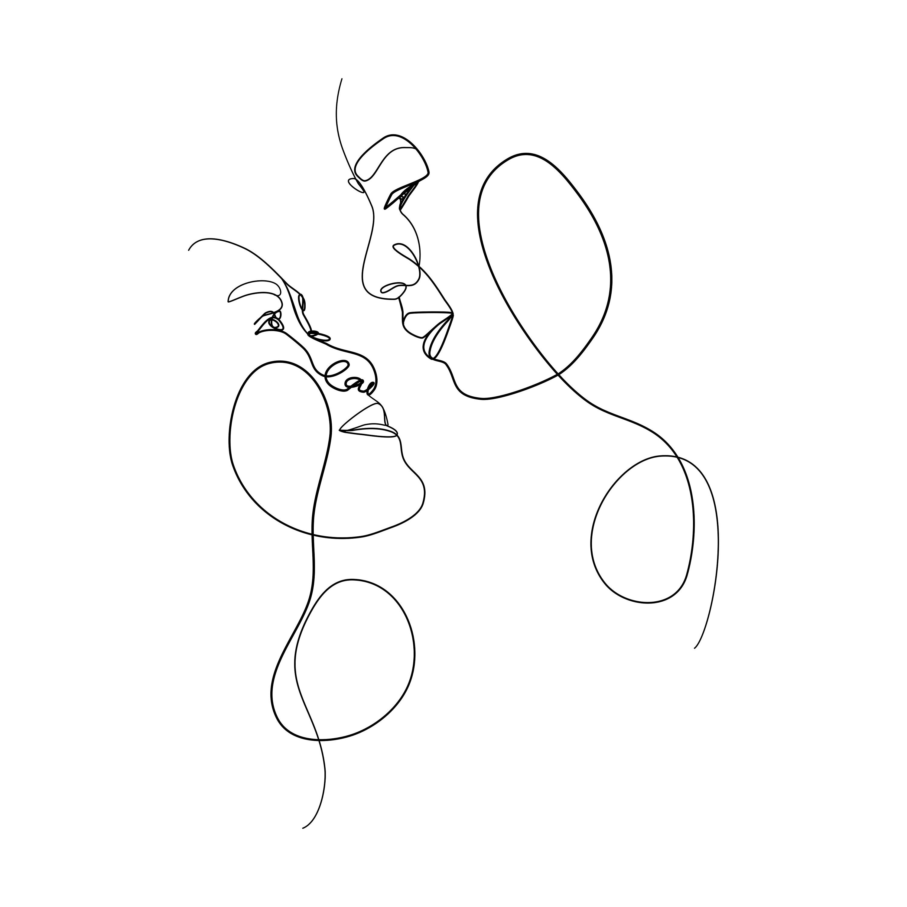 Custom Line Drawing, Minimalist Line Art, Minimalist Portrait, Gift for ...