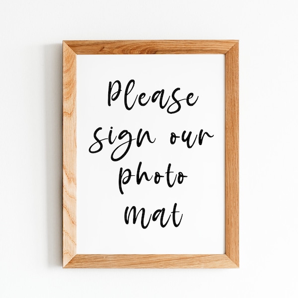 Please Sign Our Photo Mat - Etsy