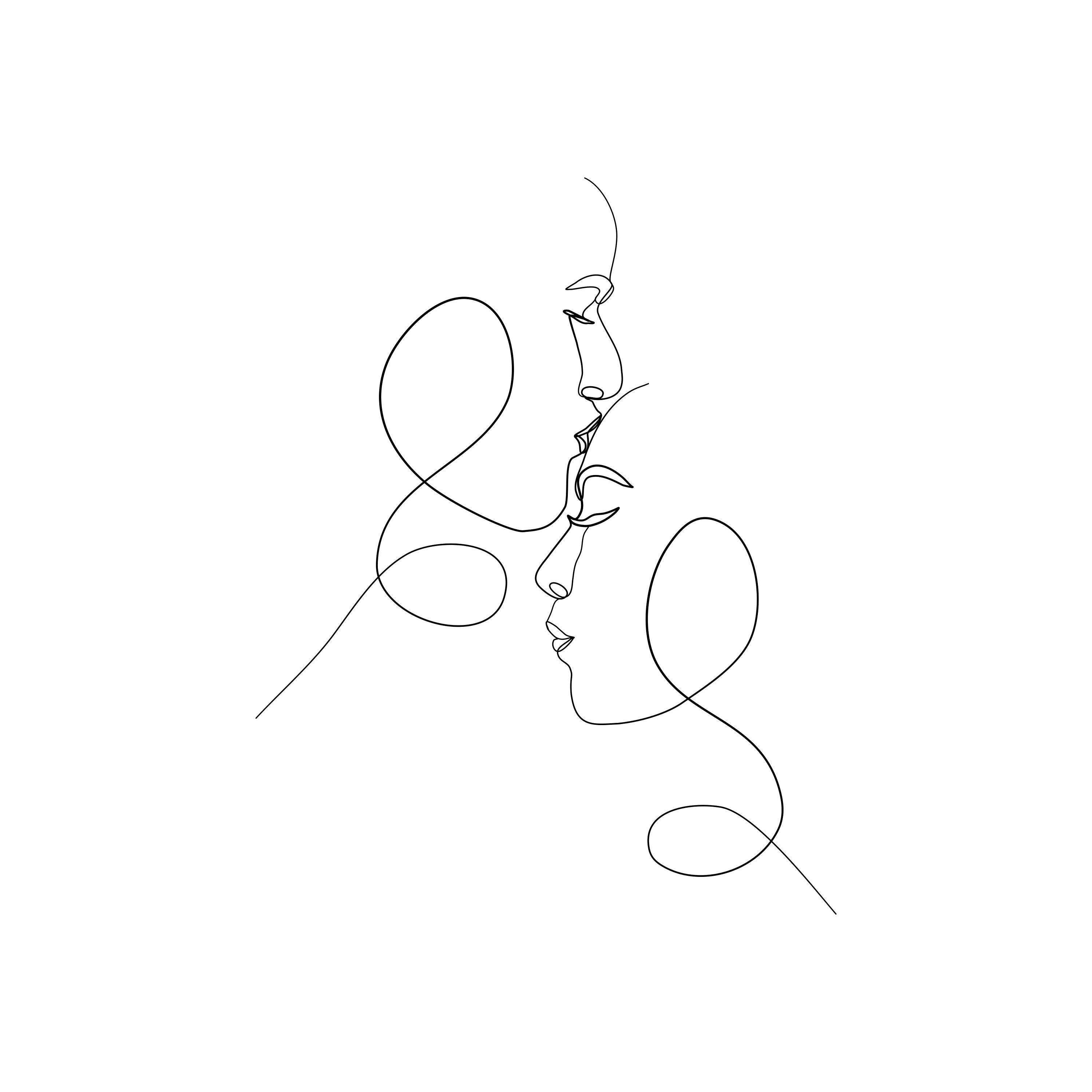 Custom Line Drawing Minimalist Line Art Minimalist Portrait - Etsy