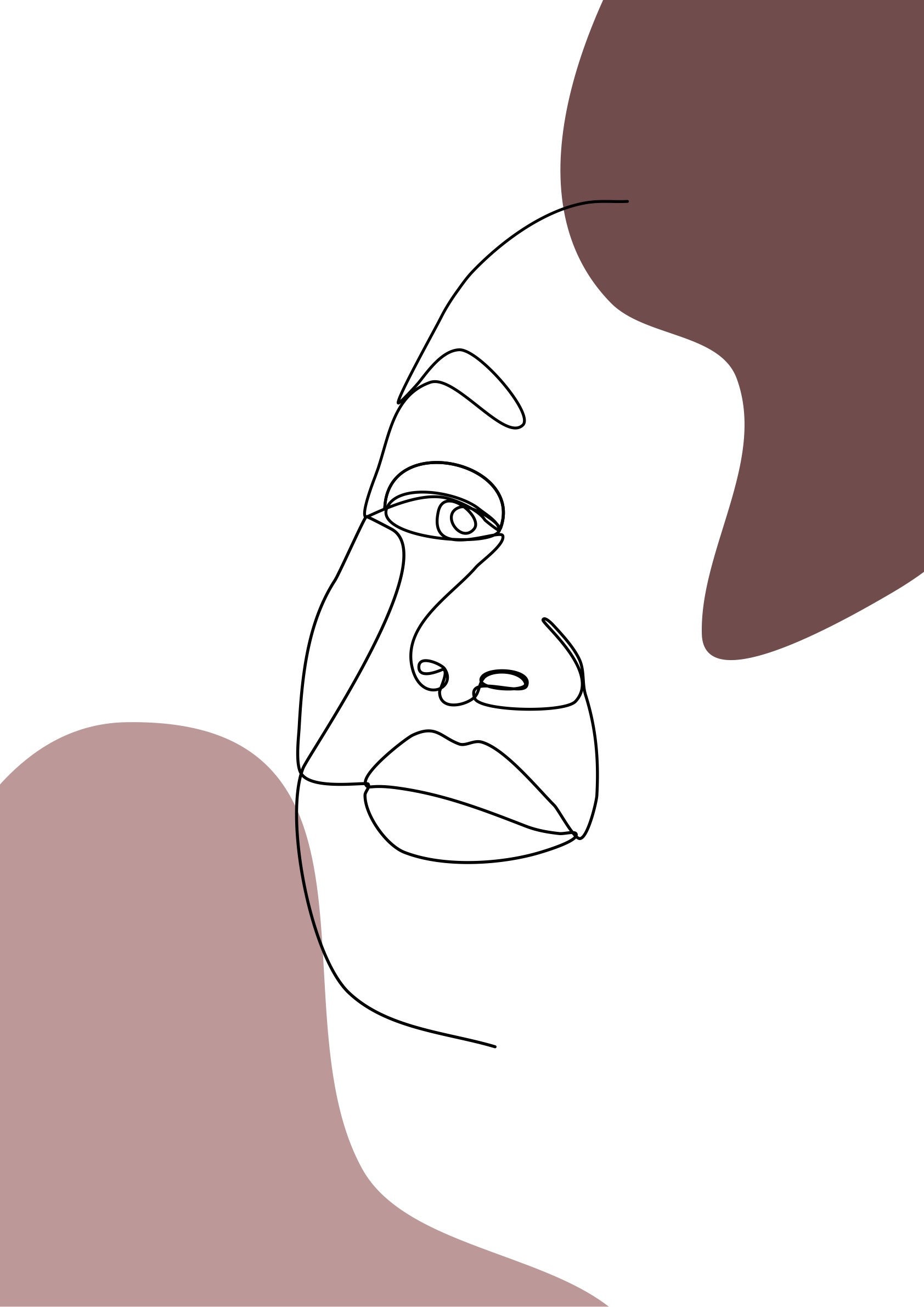 Custom Line Drawing Minimalist Line Art Minimalist Portrait - Etsy