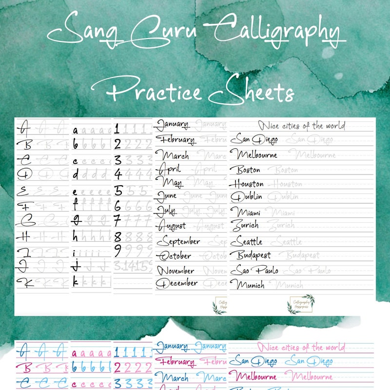 Practice Lettering - Etsy